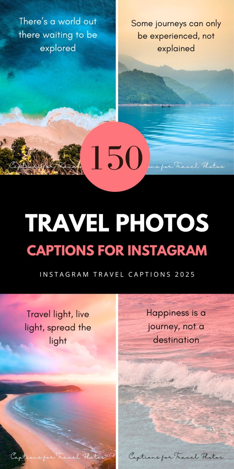 150 Best Original Captions for Travel Photos